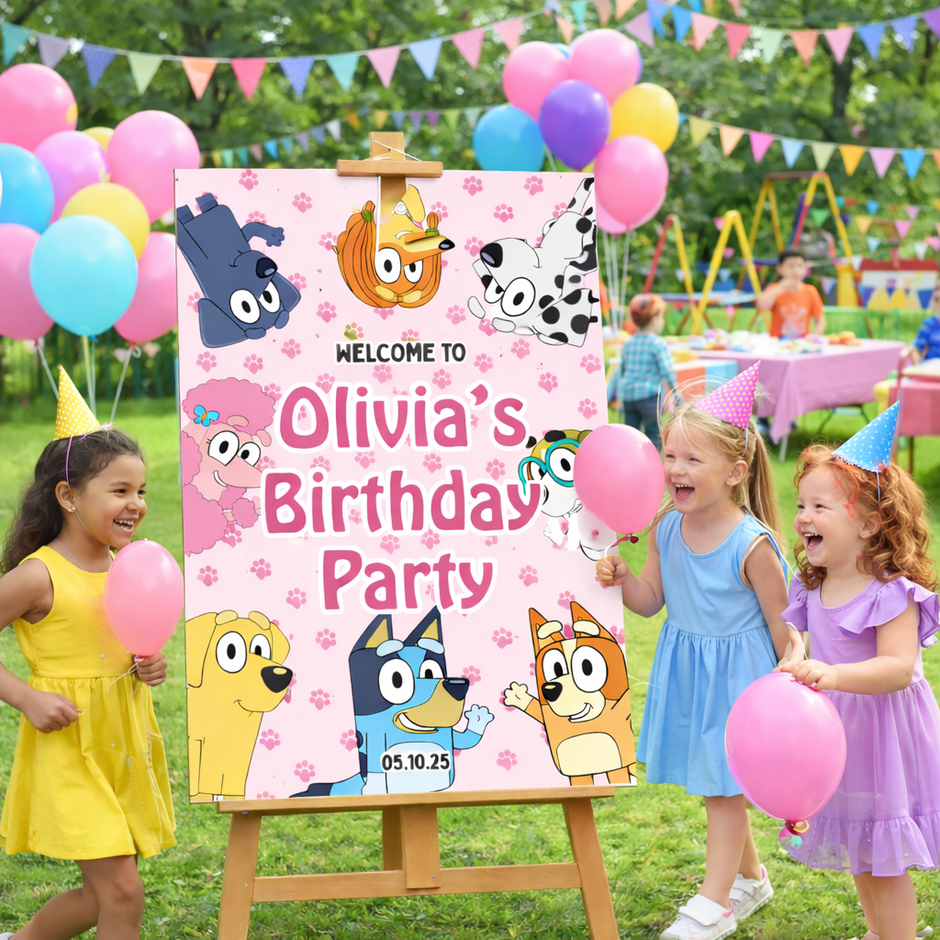 Kids' Birthday Signs & Invites – The Print & Party Studio